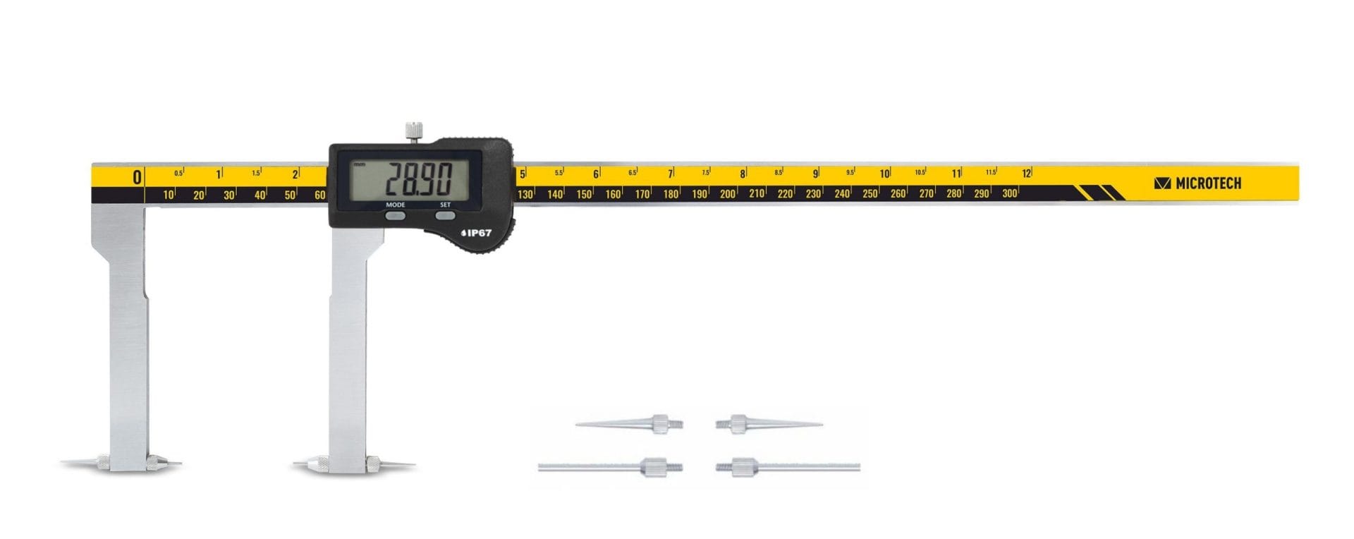 INTERCHANGEABLE POINTS digital caliper IP67 - MICROTECH