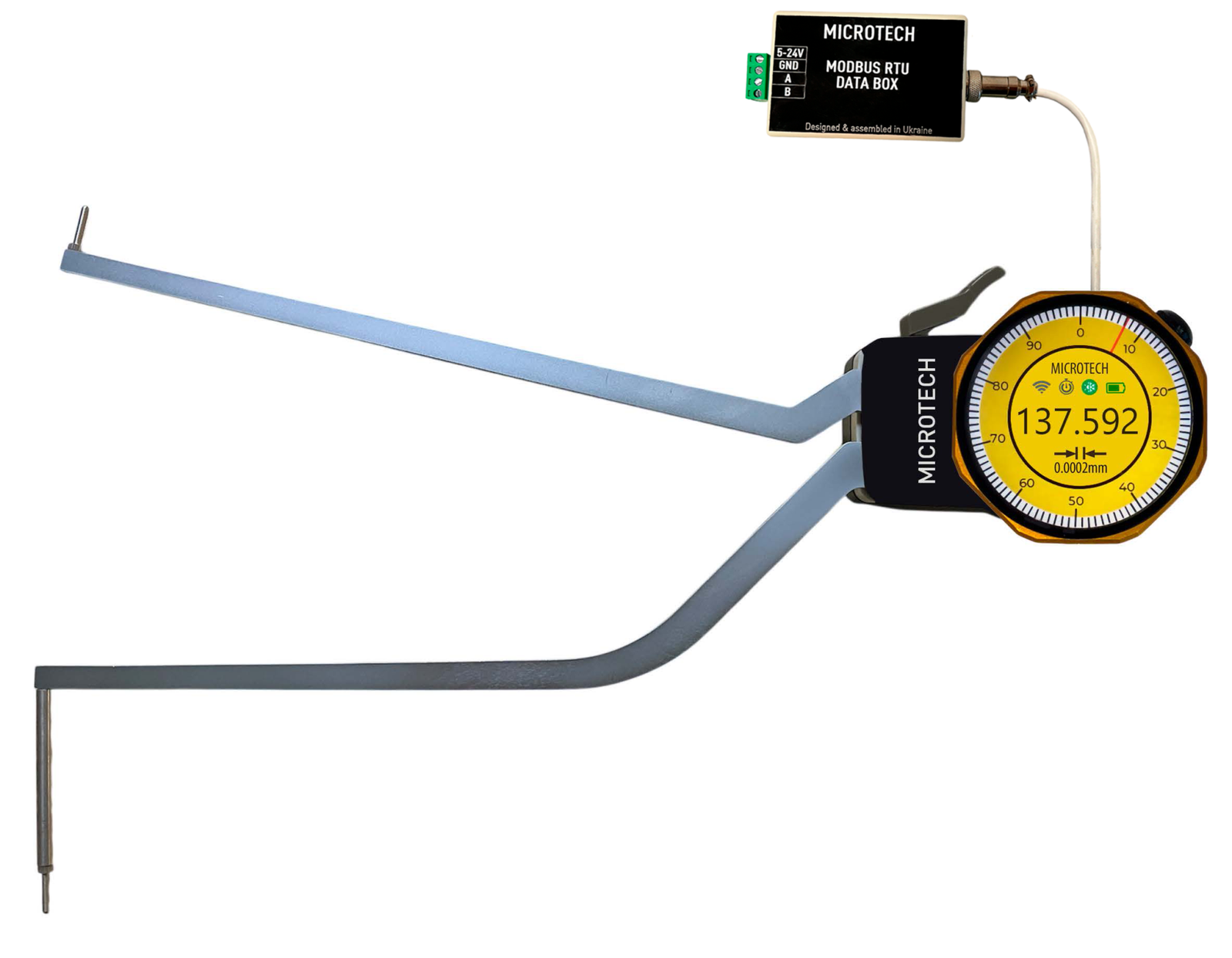 Modbus DataMet Computerized gauge for internal measuring with ball contact (form D) Industry 4.0 ...